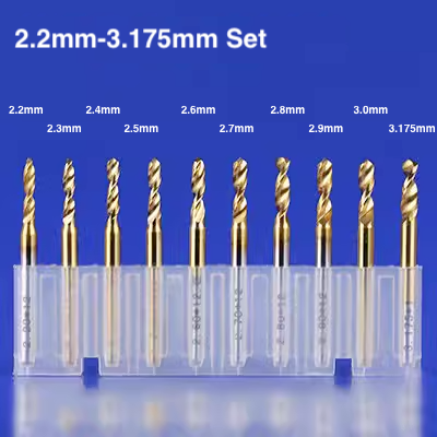 TiN Coating Drill Bit - 1/8″ Shank – Makera