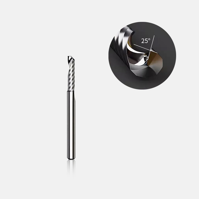 Spiral 'O' Single Flute Bit for Metal - 1/8″ Shank